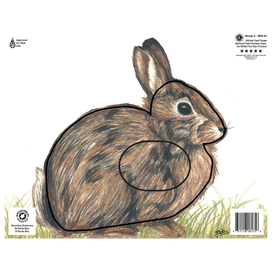 Maple Leaf Official NFAA Animal Target Face (Group 4) — Canada Archery ...