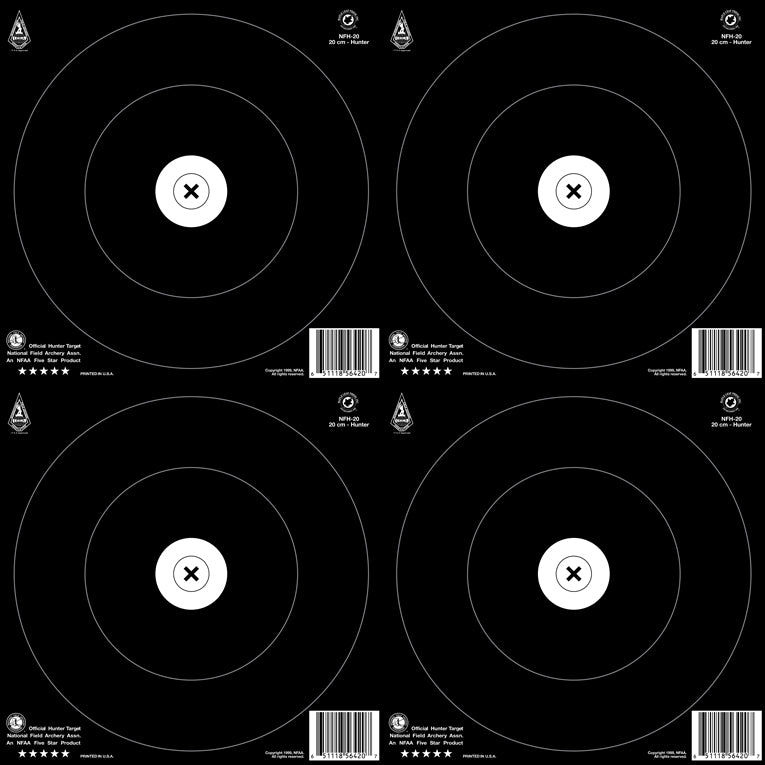 Maple Leaf Official NFAA Hunter 20cm, 4 Up, Waterproof Target Face (NF ...